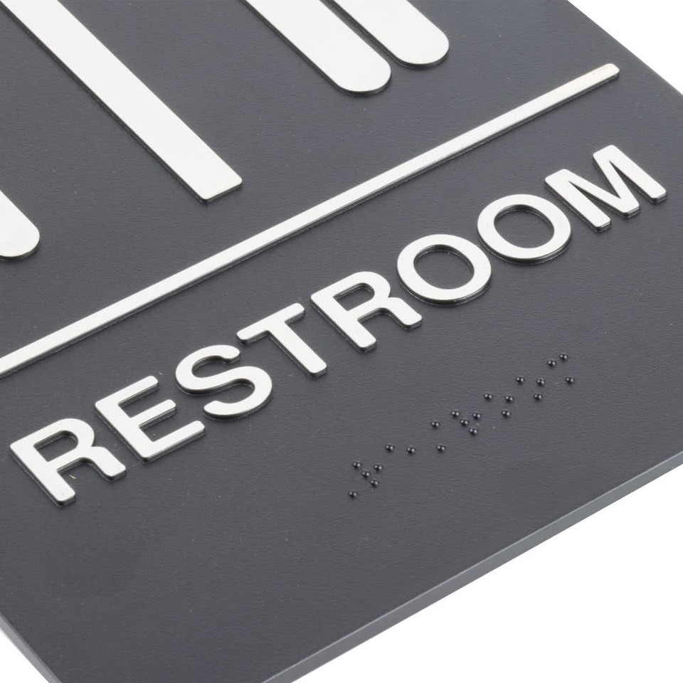 ADA UNISEX RESTROOM SIGN W/BRAILLE FREE SHIPPING US ONLY | eBay