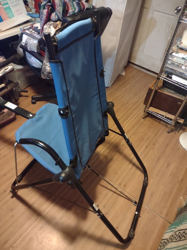 AB Lounge Sport Abdominal Workout Fitness Exercise Blue Lounger Chair ...