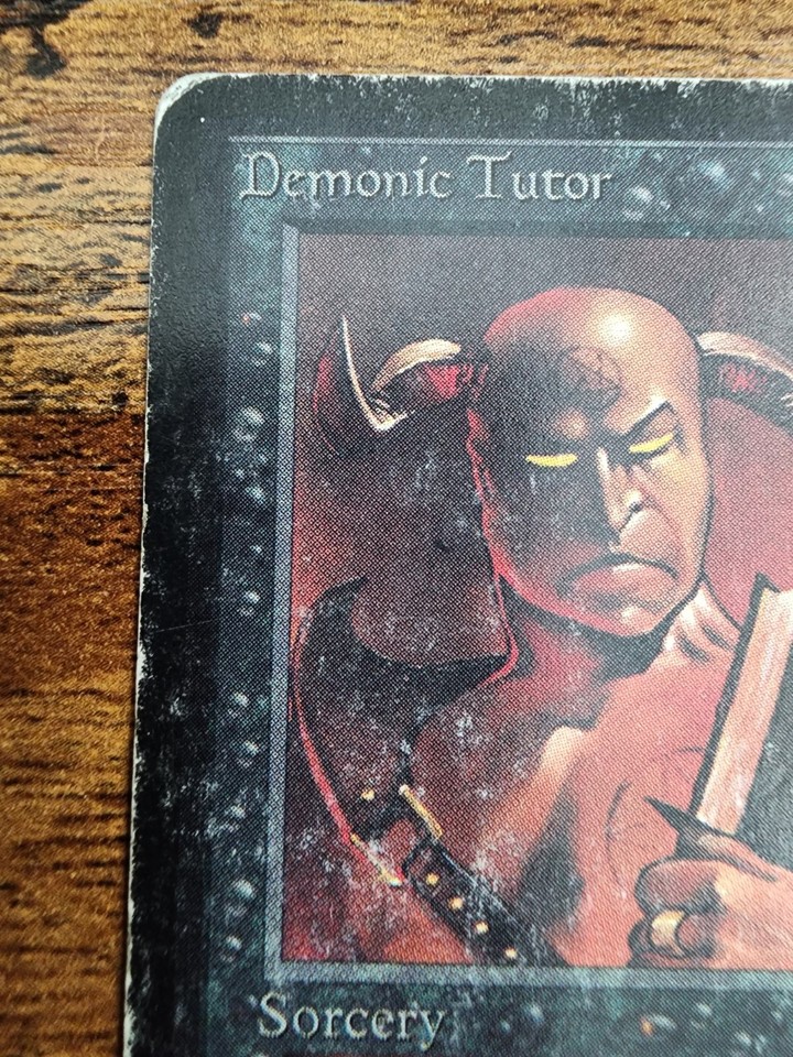MTG Demonic Tutor ⭐BETA ⭐HP+ ⭐10 REAL HQ PICS! ⭐Rare 1993 Magic | eBay
