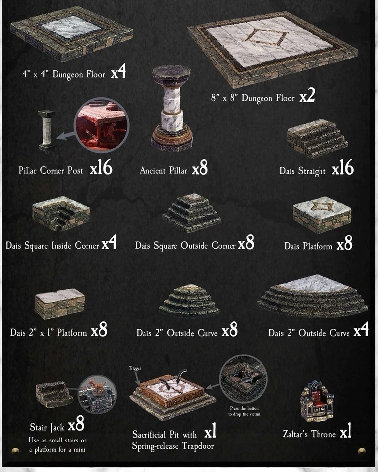 Dwarven Forge Emperors Palace Megapack Limited Edition Marble *Magnetized* | eBay