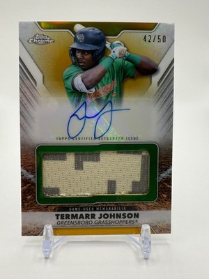 2025 Topps Pro Debut Auto Autograph Jumbo Relic PDJAR-TJO Termarr ...
