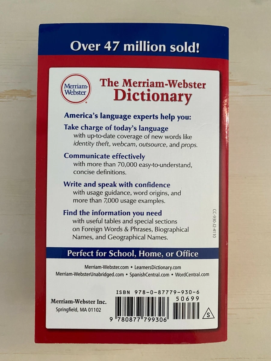 Merriam Webster Dictionary Cover