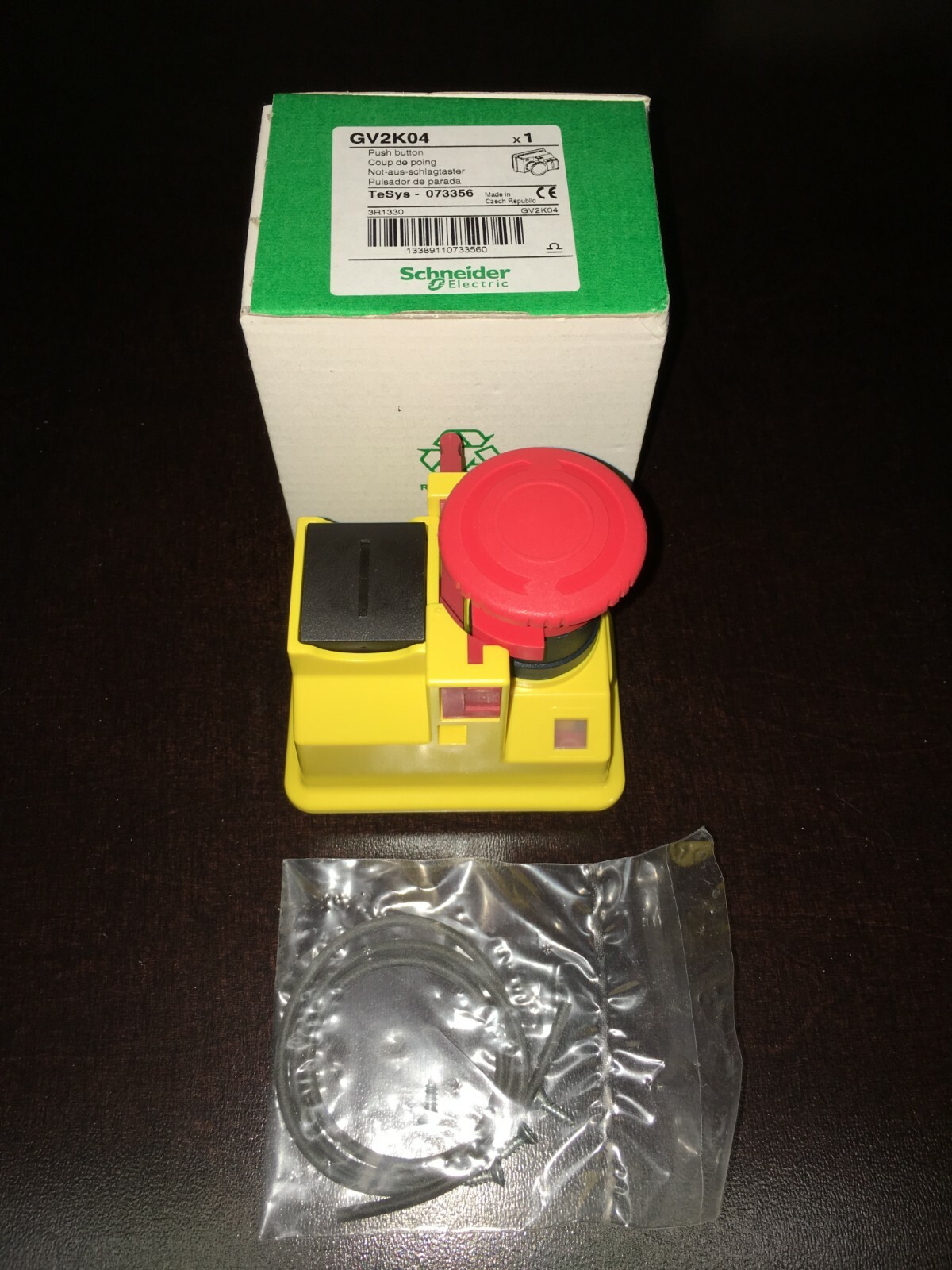 Schneider Electric Telemecanique TeSys GV2K04 PUSH BUTTON -- NEW IN BOX ...