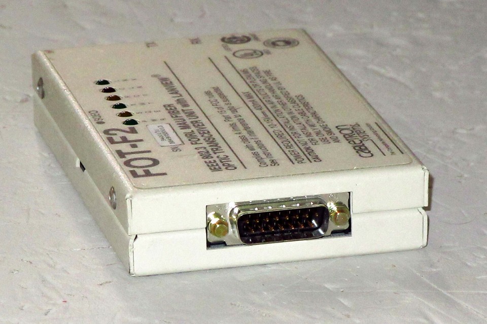 Cabletron FOT-F2 AUI to Fiber Optic (10Base-FL) Network Transceiver ...