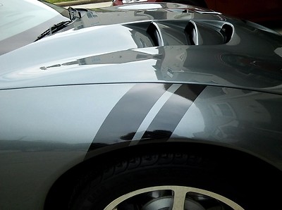 Chevy CORVETTE C4 2" & 3" Gun M CARBON FIBER Vinyl FENDER STRIPES ...