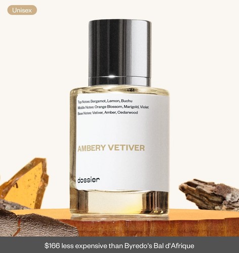 Dossier AMBERY VETIVER Eau de Parfum 1.7 Fl oz / 50 mL Perfume NEW IN ...