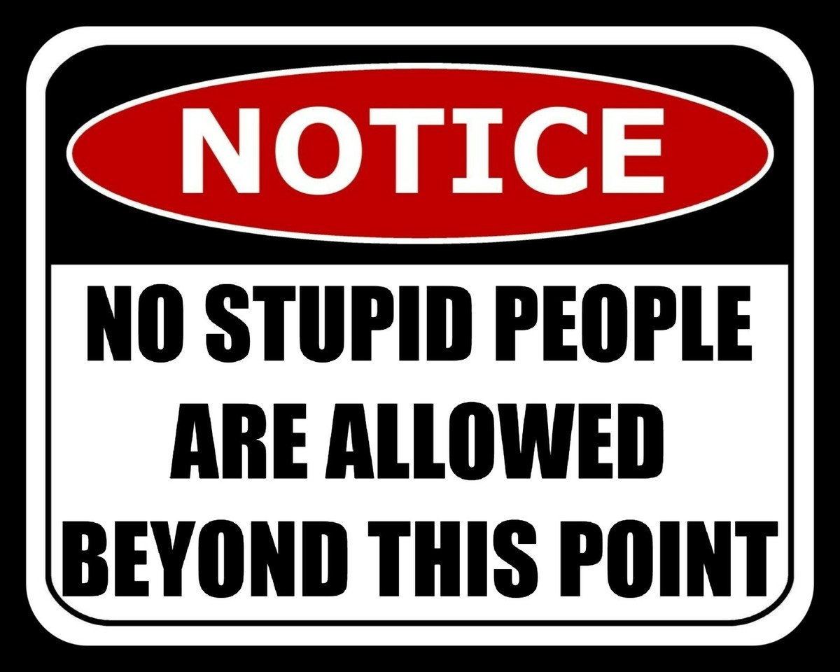 No Students Beyond This Point Signs No Unauthorised Persons Allowed