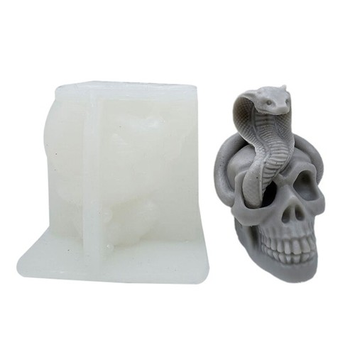 Halloween Silicone 3D Snake Skull Molds Baking Molds Casting Molds | eBay