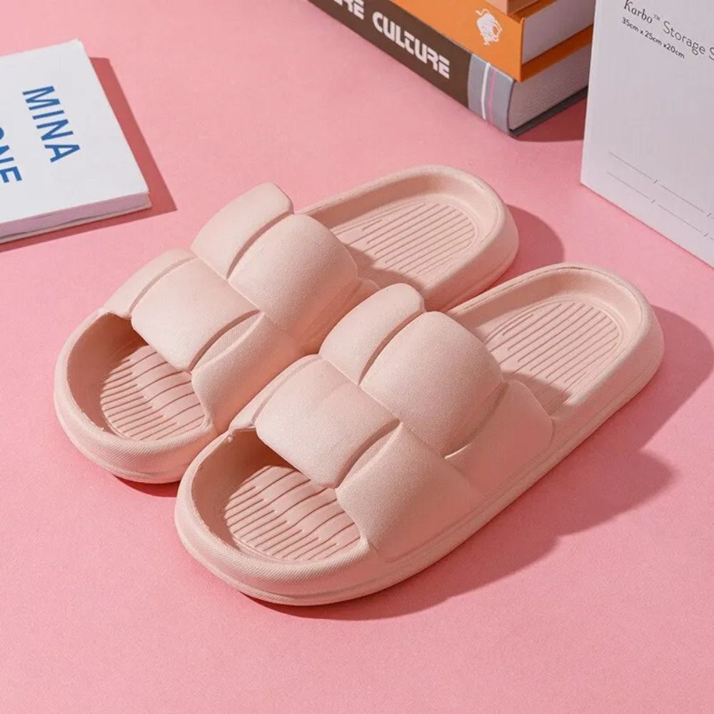 Beach Slide Sandals Summer Anti-slip Shoes Comfortable Cloud Slippers ...
