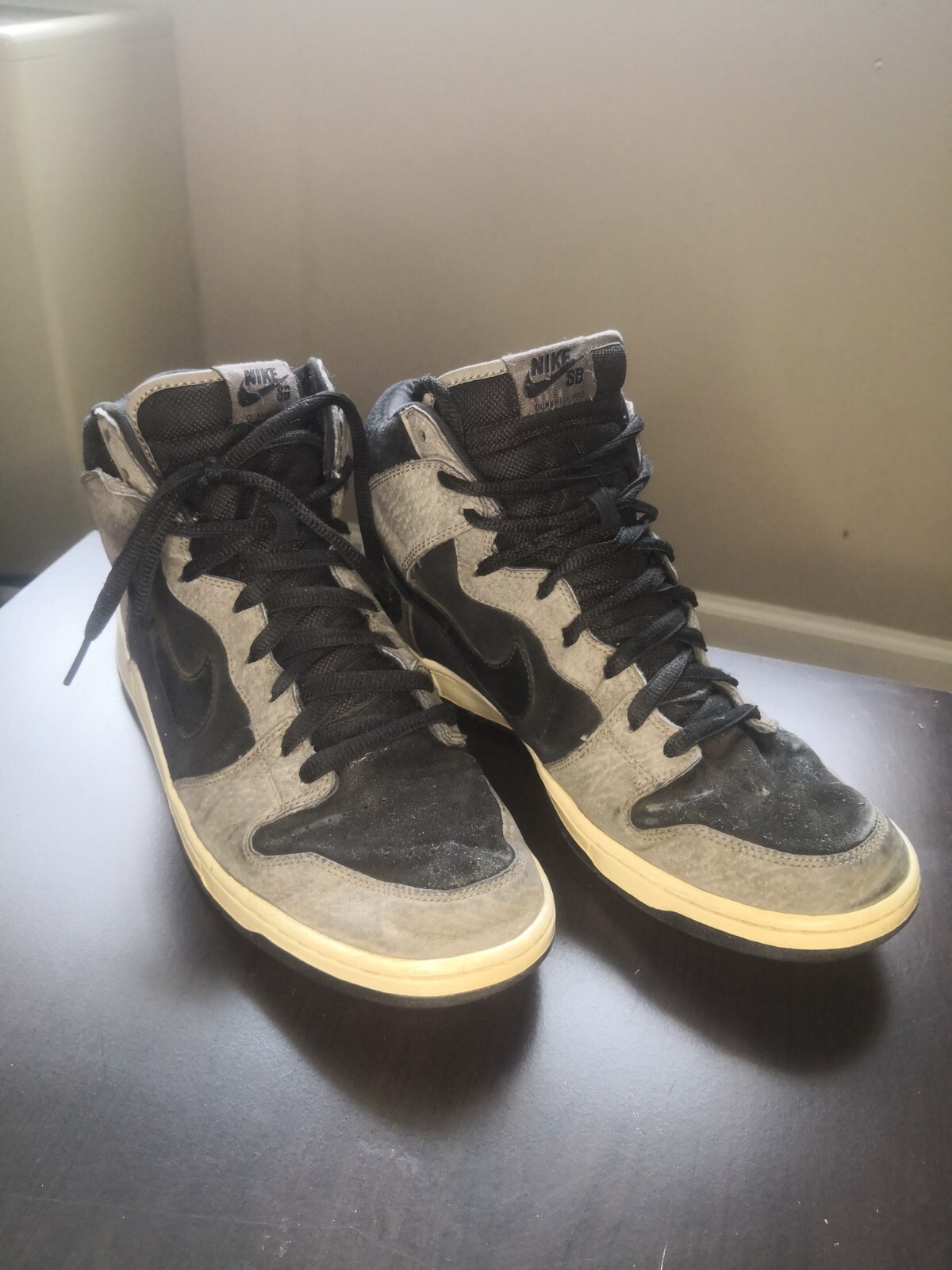 Nike SB Dunk High Pro Clay Grey Black White 305050-204 Mens US 12 ...