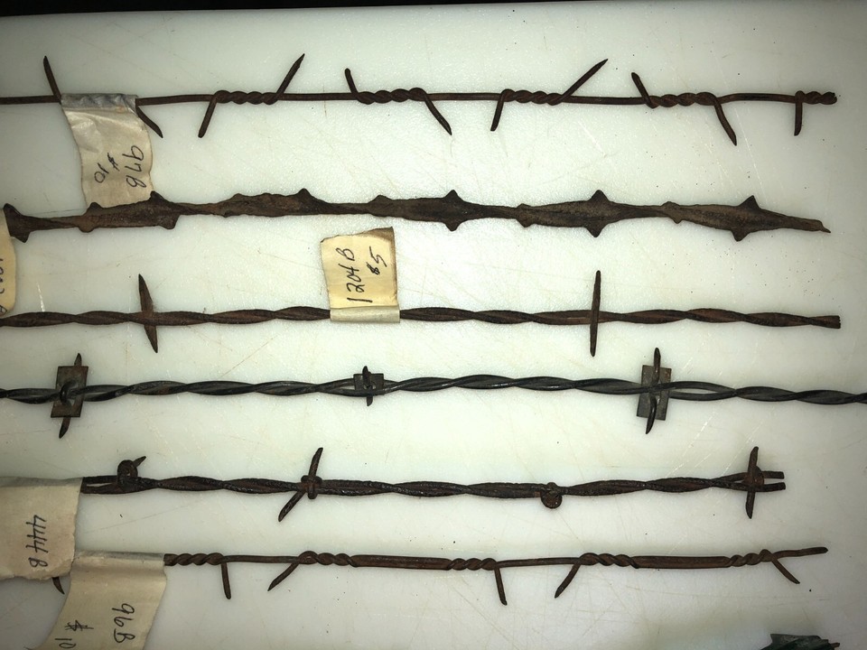 antique barbed wire, 9 identified samples of collectable barbed wire | eBay