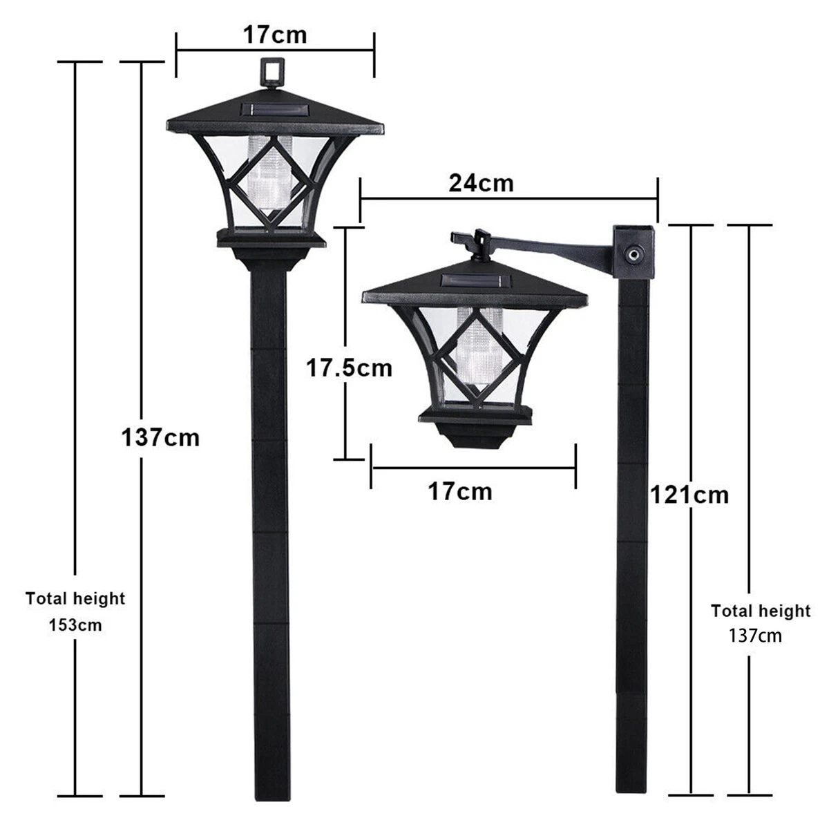 Vintage Lamp Post Night