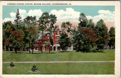 Chambersburg Pennsylvania Wilson College 1935 to Saxton PA Postcard U13 ...