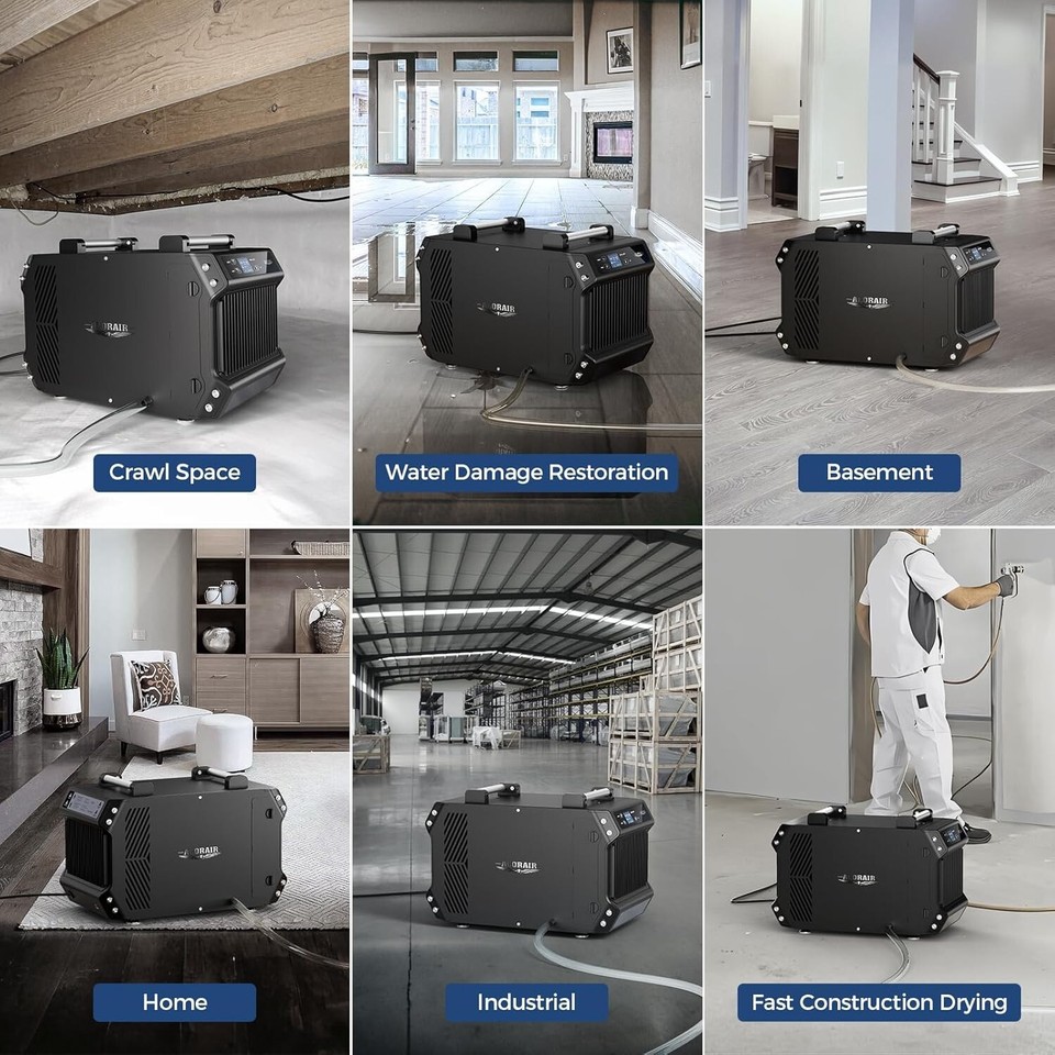 ALORAIR 145 Pint Commercial Dehumidifier for Crawl Space Basement Warehouse | eBay