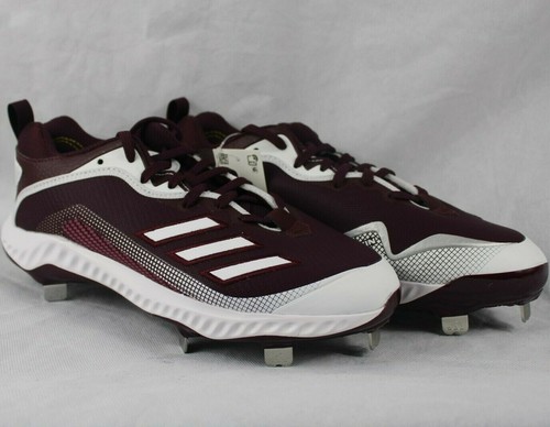 Adidas Icon 6 Bounce Low Metal Baseball Metal Cleats Size 8 Maroon ...
