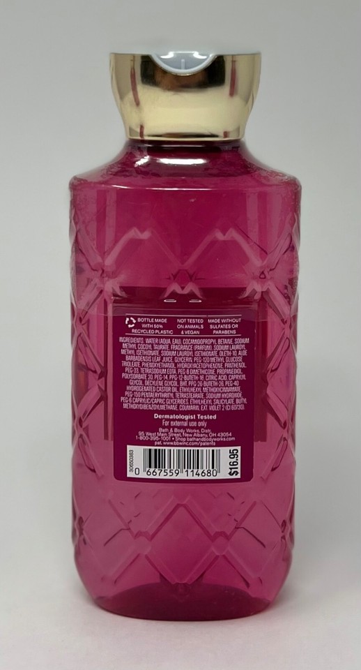 2 NEW BATH & BODY WORKS BOURBON STRAWBERRY VANILLA WASH SHOWER GEL ALOE ...