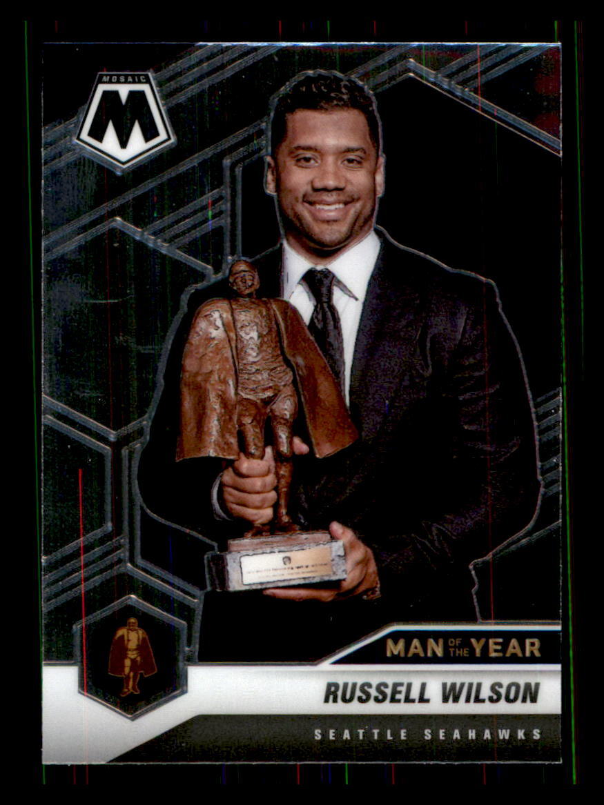 2021 Football Panini Mosiac Russell Wilson Seattle Seahawks #275 MOY | eBay