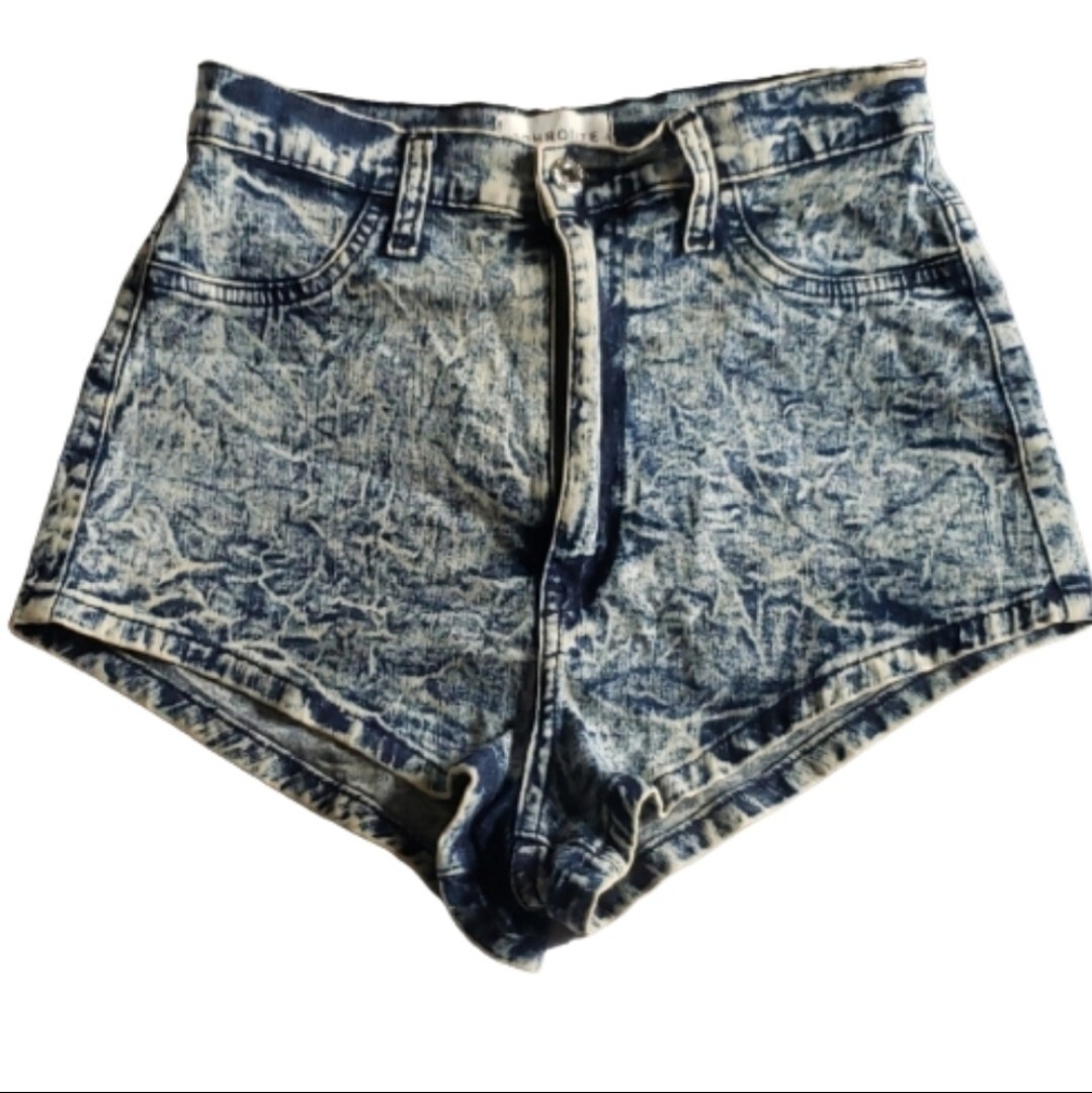 Aphrodite Acid Wash High Rise Short Shorts - Gem