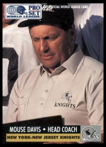 1991 Pro Set #18 Mouse Davis NY NJ Knights Football Card | eBay