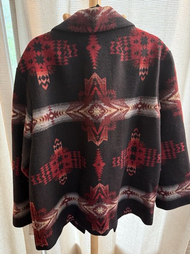 Pendleton XL Jacket Black Aztec Design Beautiful Colors-New with tags | eBay