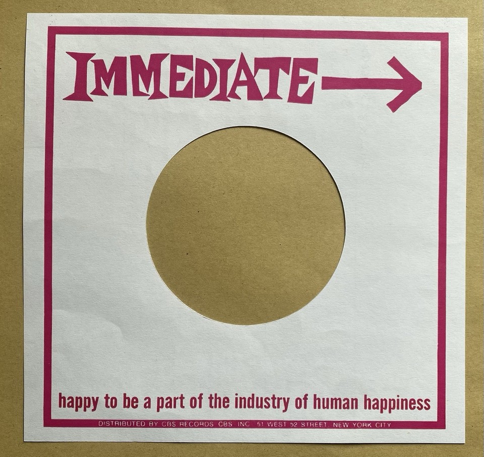 IMMEDIATE USA REPRODUCTION RECORD SLEEVE PACK OF 10 | eBay