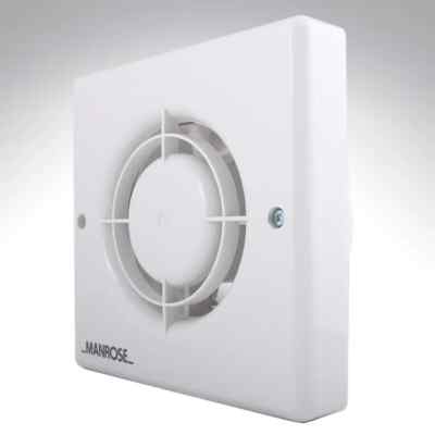 Manrose Low Voltage 12V AC Extractor Fan 100mm 4" Wall/Ceiling Bathroom ...
