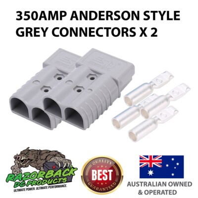 350 AMP ANDERSON STYLE PLUG GREY x2, HIGHEST QUALITY, FAST POST 350A ...