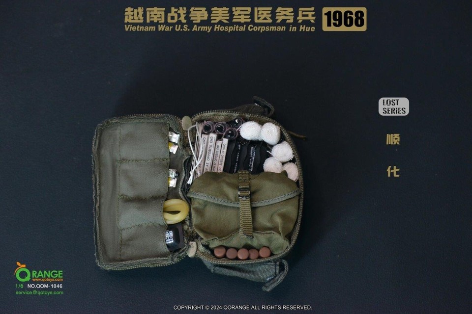 1:6 QO Toys Vietnam US Army Corpsman Medical First Aid Supplies for 12 ...