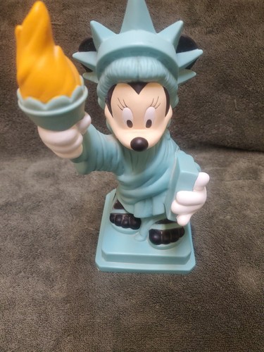 Disney Mickey Mouse Statue of Liberty Coin Bank Collectible Plastic 9 ...
