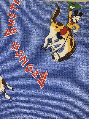 Vintage HTF Disney Mickey Mouse Western Cowboy Rodeo Bronco Bustin ...