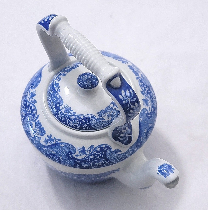 Spode England Blue "Italian" Miniature Kettle 378 | eBay