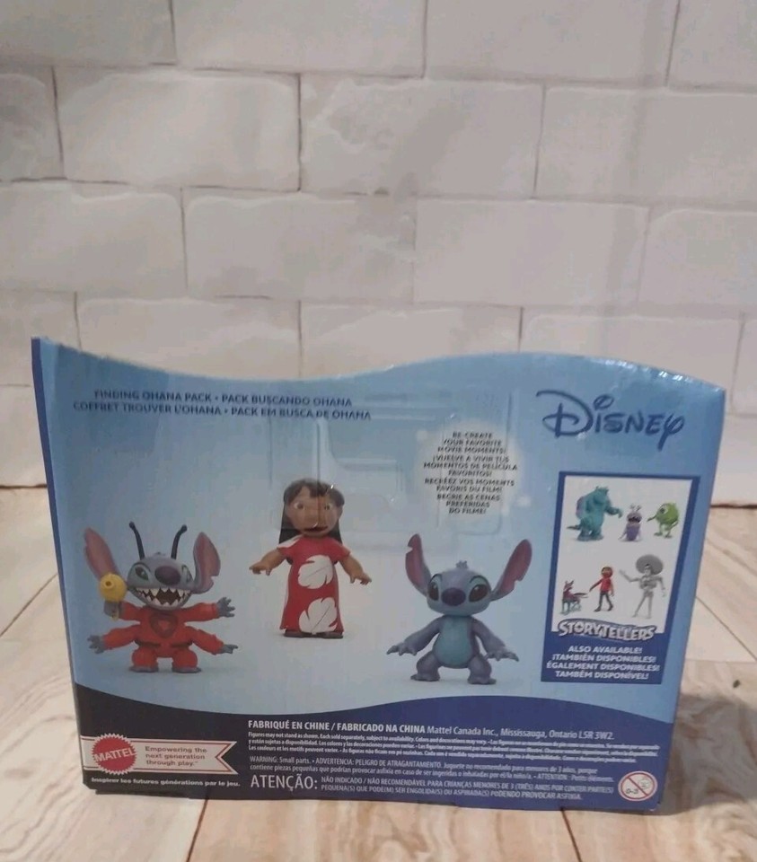 Mattel Disney 100 Storyteller Set Lilo And Stitch 3 piece Figure Toy ...