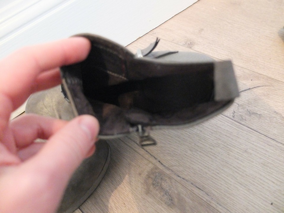 S.Oliver Geile Leather Ankle Boots Size 40 Top Heel: 10cm Grey | eBay ...