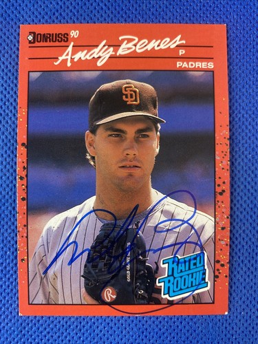1990 Donruss Andy Benes #41 Auto Signed Autograph Padres | eBay