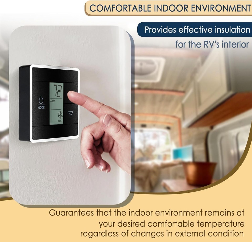 3316250.712 Digital LED Single Zone AC Thermostat For Dometic RV ...