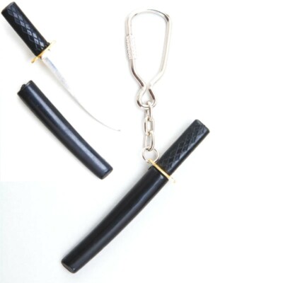 Porte-Clé Katana Clef Ring Porte-Clés Gadjet Pendentif Iaido Ninjutsu ...