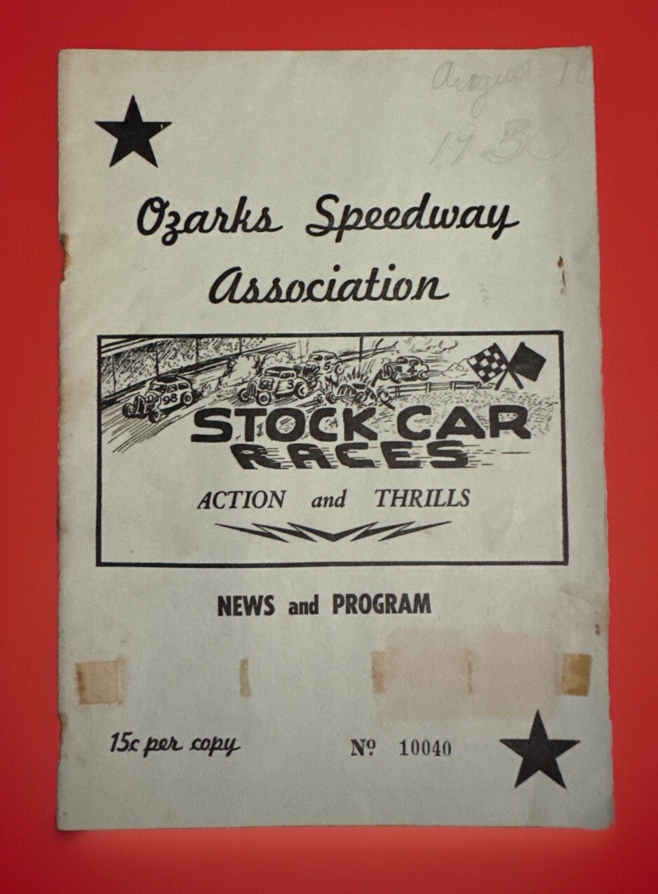 1950 Stock Car Race Program, Ozarks Speedway Assn., Springfield MO | eBay
