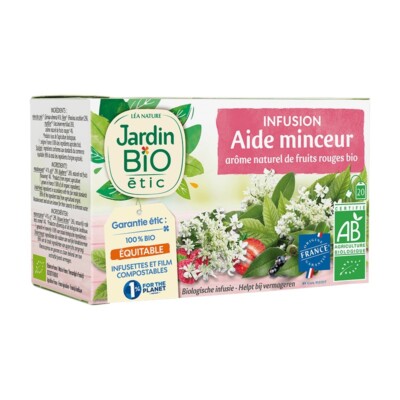 Lot de 3 Jardin Bio Infusion aide minceur saveur fruits rouges (28g x 3 ...