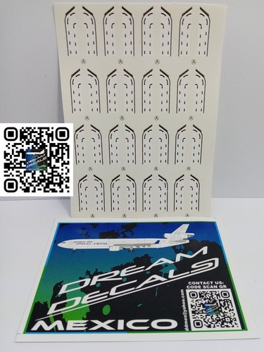 OVERWING EVACUATION ROUTE 737-800 DECALS SCALE 1/144 | eBay