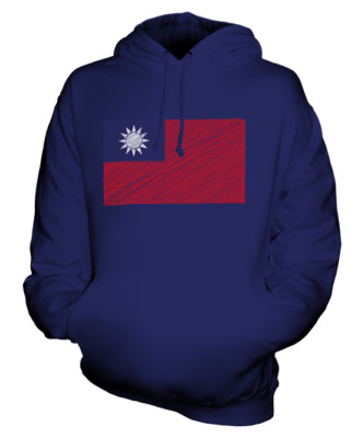 TAIWAN SCRIBBLE FLAG UNISEX HOODIE TOP GIFT ZH?NGHUÁ MÍNGUÓ TÁIWAN ...