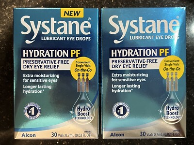 (2X) SYSTANE HYDRATION PF EXTRA MOISTURIZING LONGER LASTING 30 Vials ...