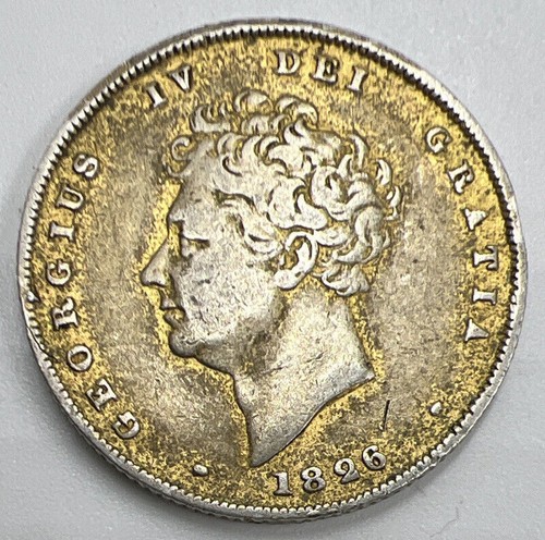 1826 George IV Shilling | British Silver Coin | Fine Collectable Grade ...