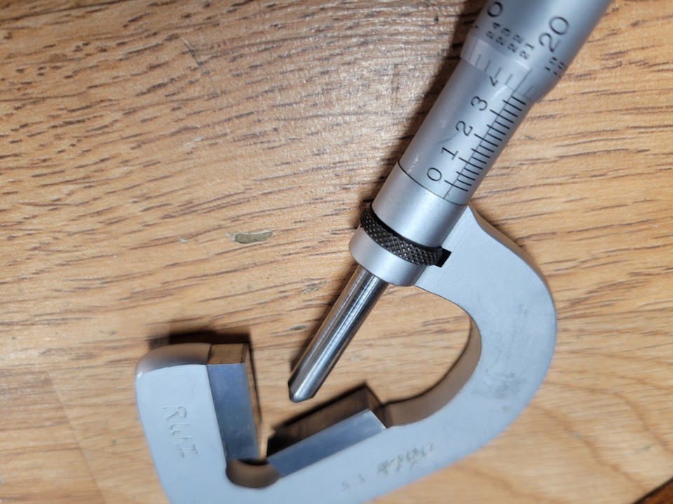 BROWN SHARPE 0 - 1 " CARBIDE TIPPED 3 FLUTE MICROMETER .0001" | eBay