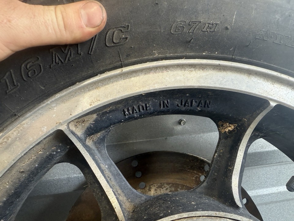 Kawasaki Kz1000 Front & Rear Wheel Pair Sold As Set. Enkei Mag Wheels R ...