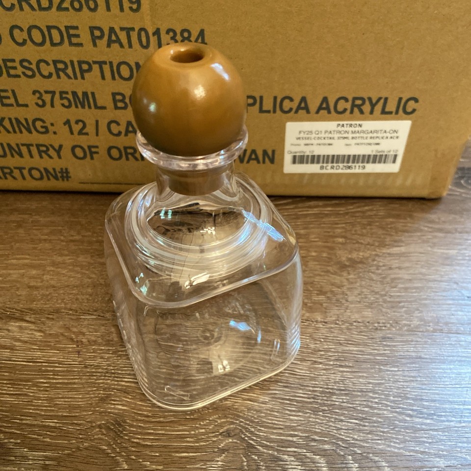 Patron 375 Ml Plastic Replica Vessel Brand New Case Of 12 | eBay