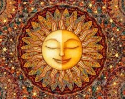 Fancy Sun Design Modern Deco Stars Browns Yellows Shine Smile Picture ...