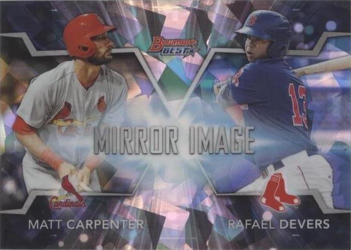 2016 Bowman's Best - Mirror Image Rafael Devers, Matt Carpenter #MI-20 ...