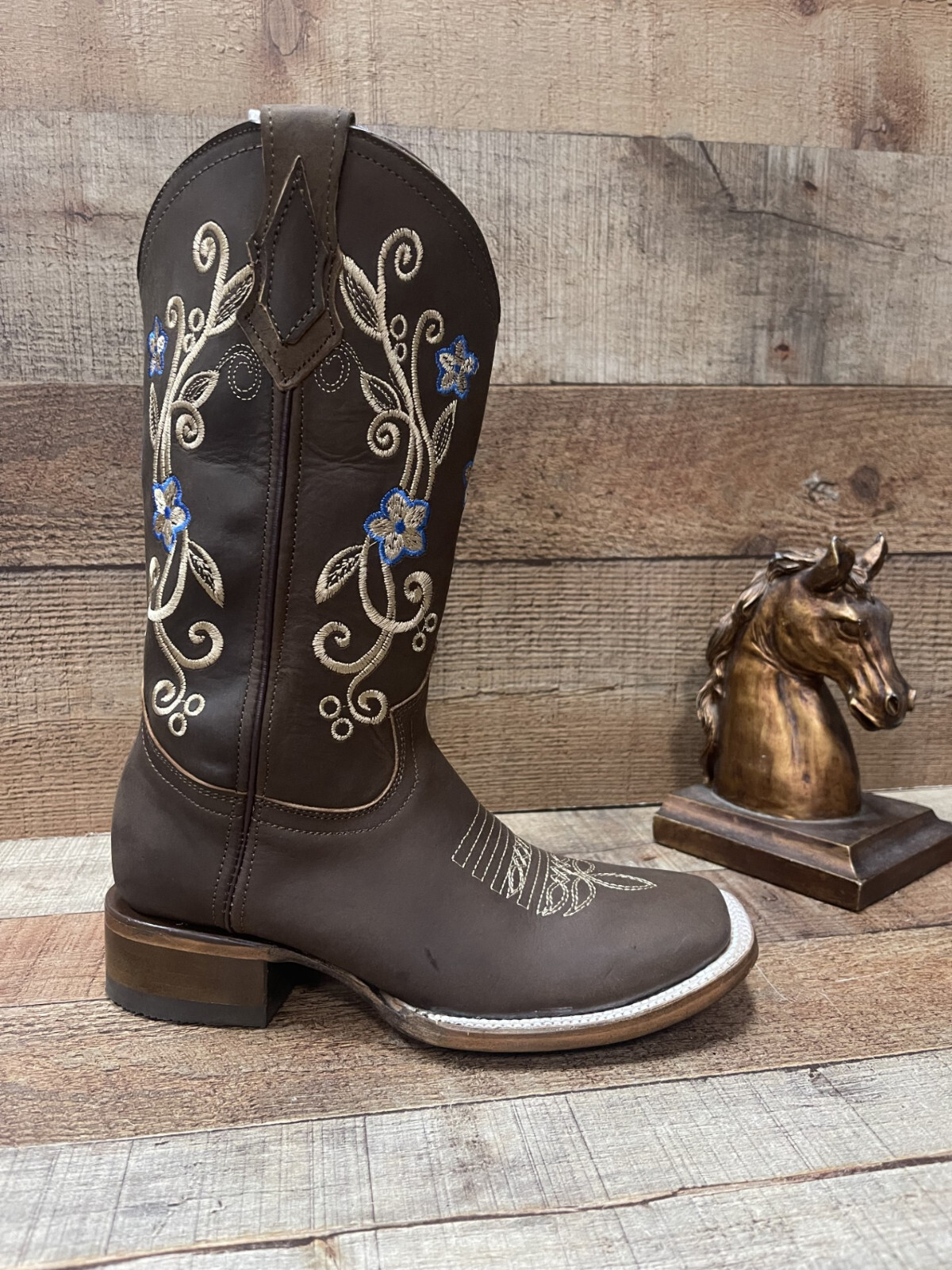 Bota Vaquera de Mujer Womens Western Rodeo Square Toe Cowgirl Boots ...