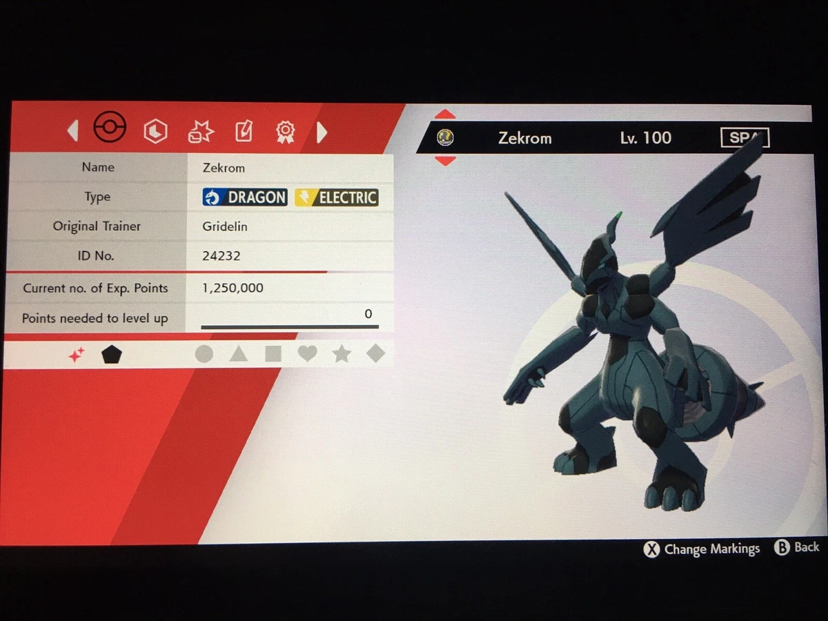 Pokemon Zekrom Shiny