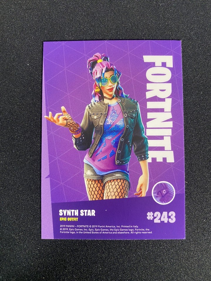 2019 Panini Epic Games Fortnite Series 1 Synth Star #243 Holofoil ITA ...